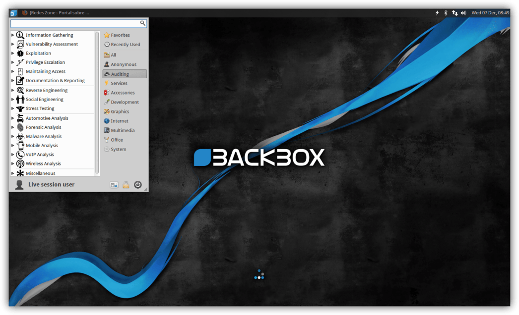 Distribuciones Linux: Backbox – :Diversistemas